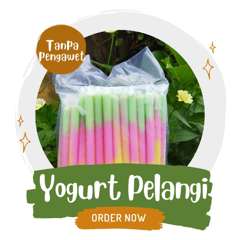 Jual Frozen Yogurt Pelangi Tanpa Bahan Pengawet Isi 50 Pcs Shopee