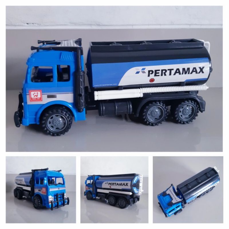 Jual mainan truk tanki minyak gandeng - mobil truck angkut anak ...