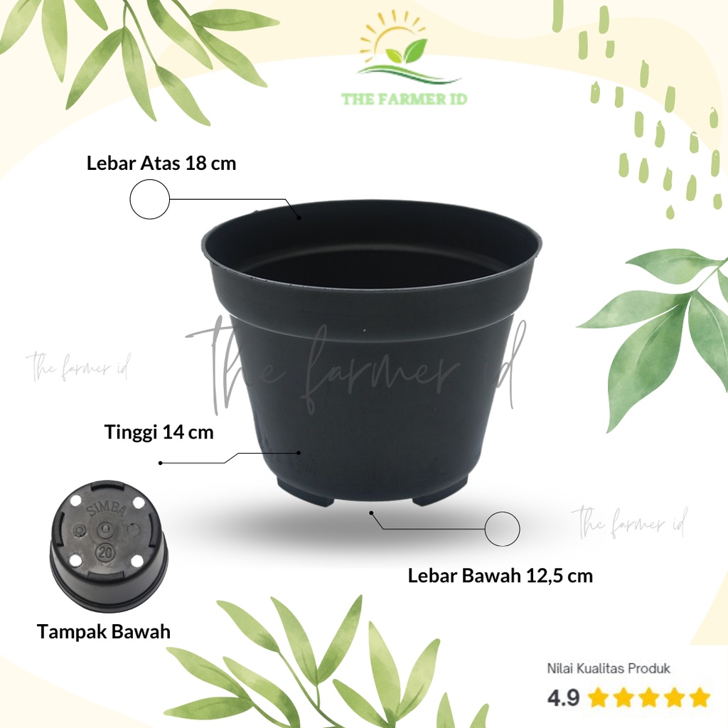 Jual Pot Simba 20 - Pot Bunga | Shopee Indonesia