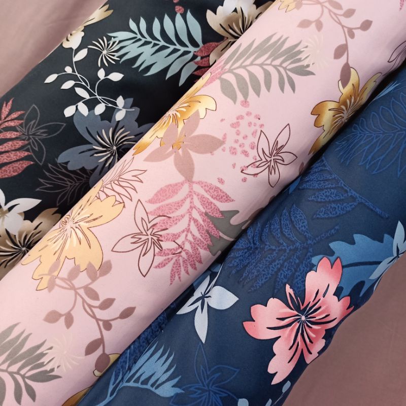 Jual Kain Motif Bunga / Dolce Silk / Lebar 150cm | Shopee Indonesia