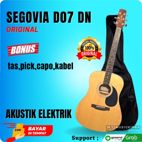 Jual GITAR AKUSTIK ELEKTRIK SEGOVIA ORIGINAL DO7 GN | Shopee Indonesia