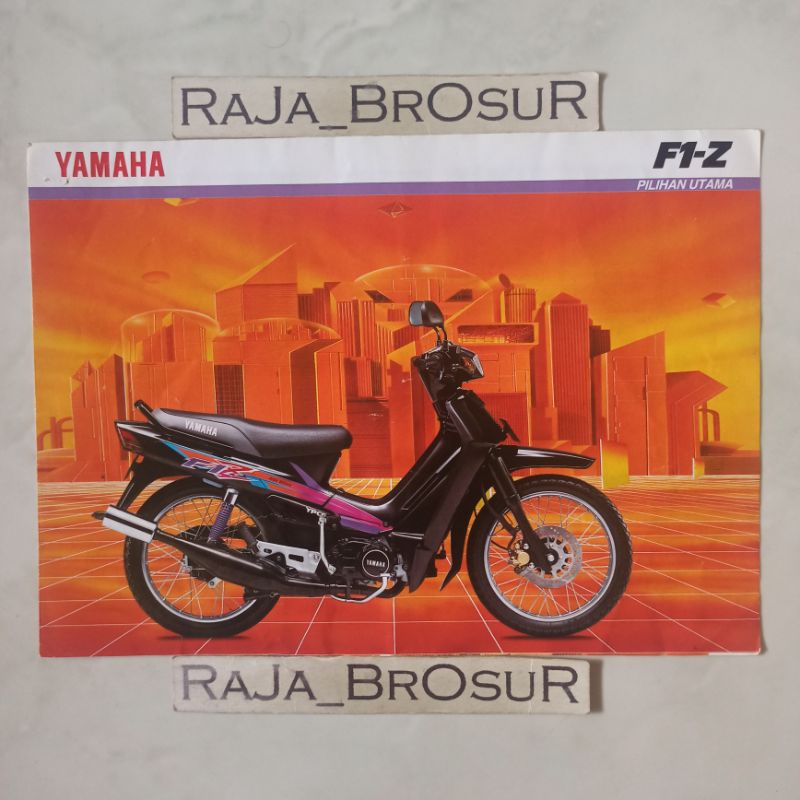 Jual Poster brosur katalog leaflet jadul lawas Yamaha F1Z Force 1Z 1995 4Speed 2Tak 2T | Shopee ...