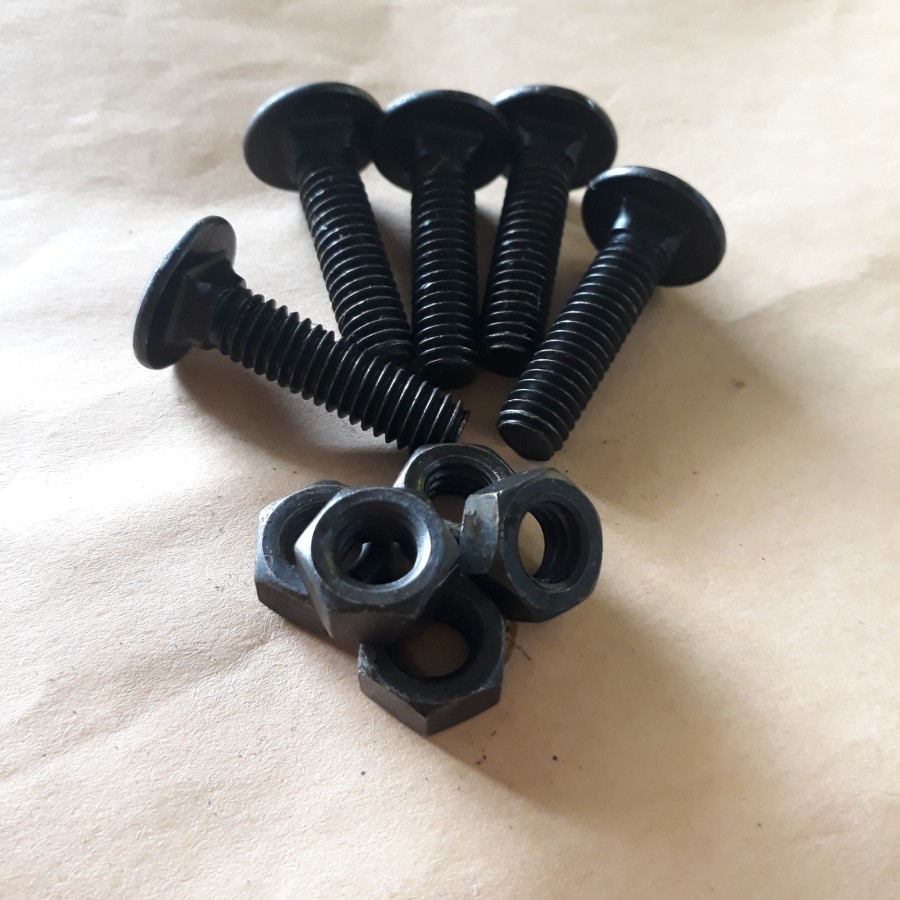 Jual Baut + Mur CB 5/16 x 2 /(inchi)/CB payung hitam/panjang 5cm/(per ...