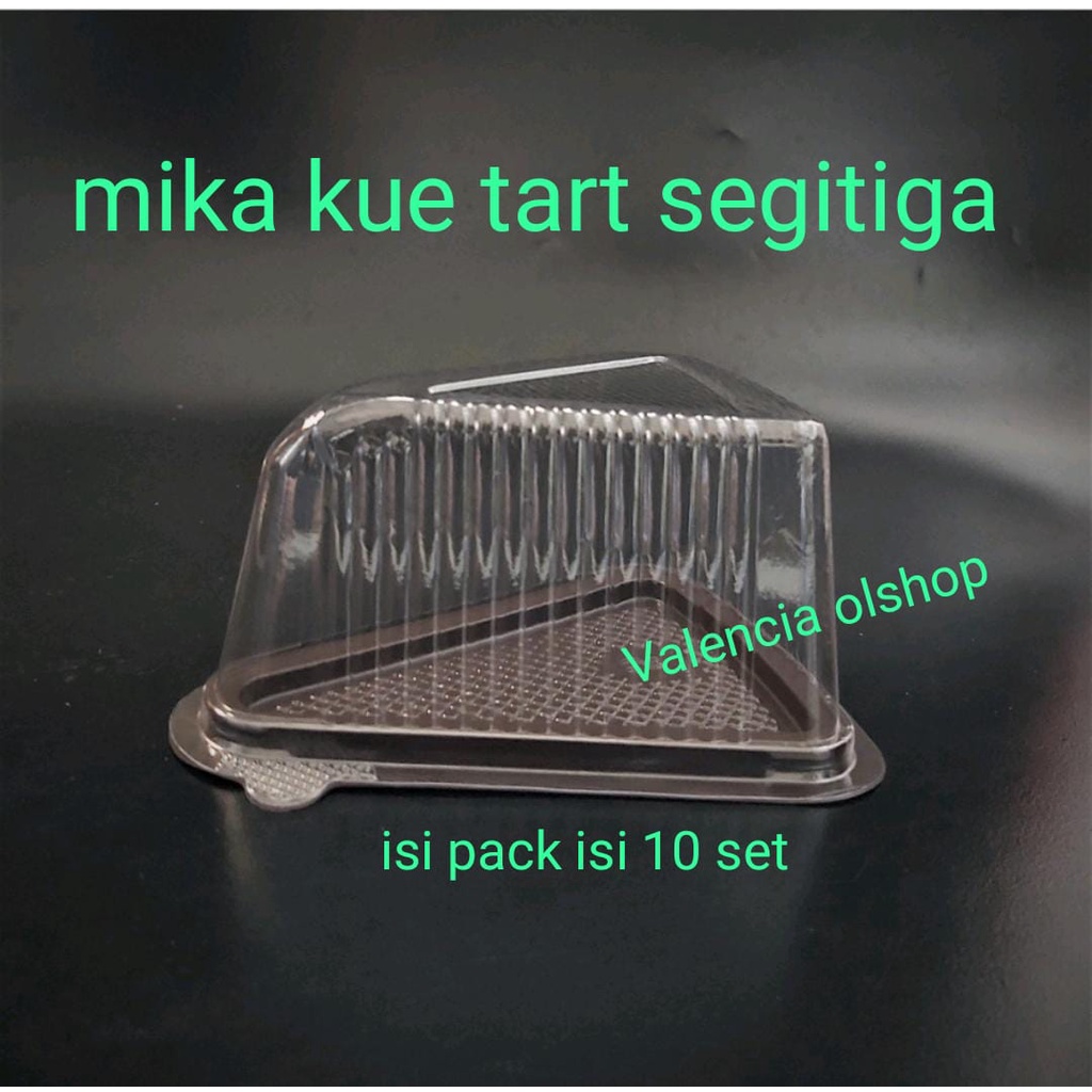 Jual Mika Kue Tart Slice Segitiga/ Mika Kue Segitiga (isi 10pcs ...