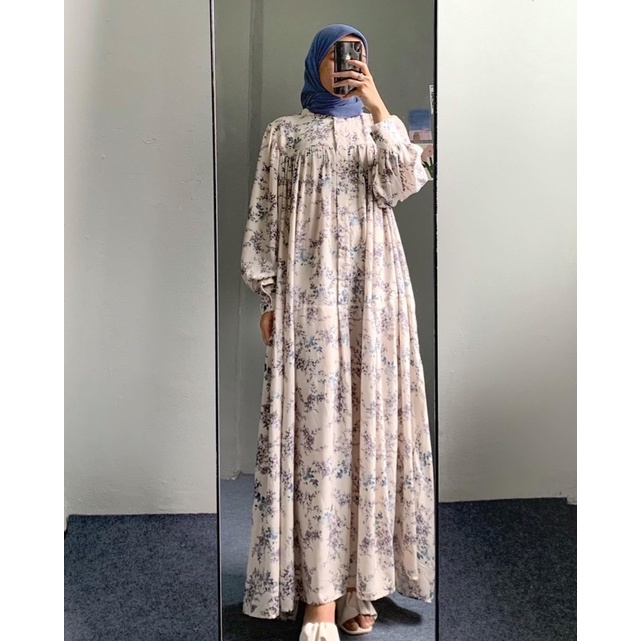 Jual BREEZY DRESS - AMEENAXMAIMUN (Gamis Bunga Busui) | Shopee Indonesia