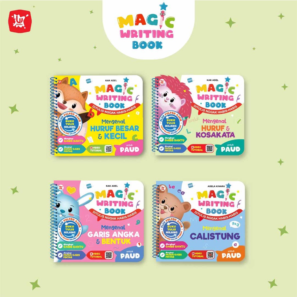 Jual MAGIC WRITING MENGENAL CALISTUNG,GARIS ANGKA&BENTUK,HURUF&KOSAKATA ...