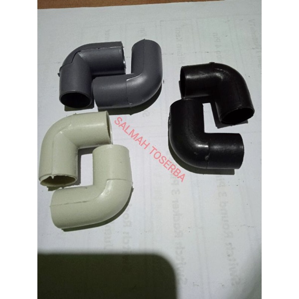 Jual Elbow Keni Knee 5/8 17mm Sambungan PVC Putih Abu Hitam Fitting ...