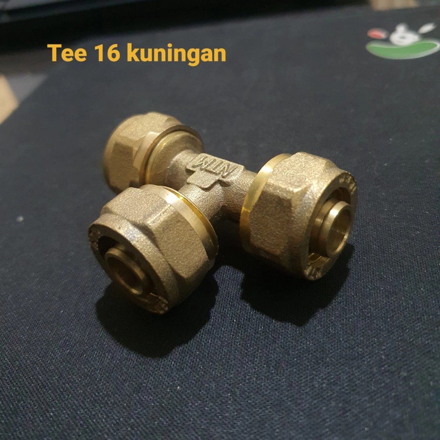 Jual TEE T16 KUNINGAN SAMBUNGAN PIPA AIR PANAS CABANG 3 FITTING NON RIFENG | Shopee Indonesia