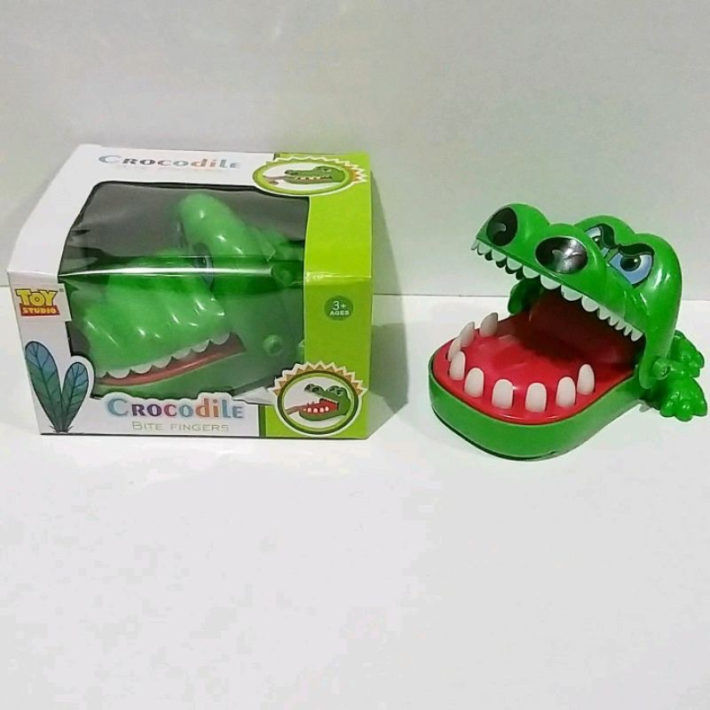 Jual (IMPORT) CROCO BITE Crocodile Dentist Tricky Toy Crocodile / Buaya ...