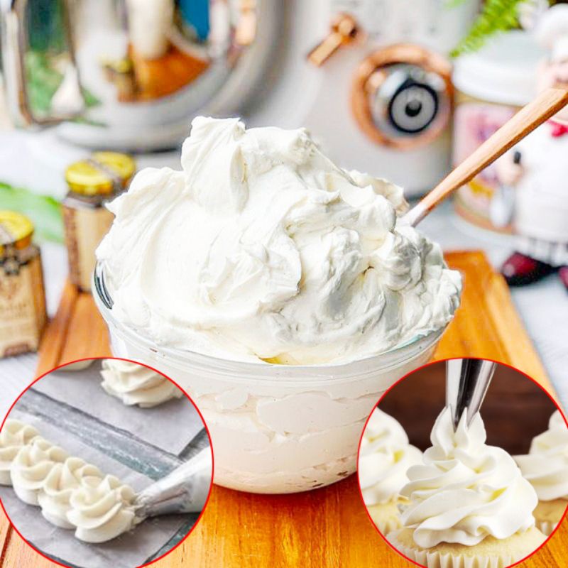 Jual BUTTER CREAM Putih Siap Pakai 220gr / Bater Krim kue / Krim ...
