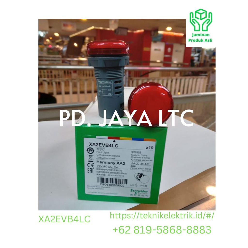 Jual Schneider Pilot Lamp IP40 24 VAC XA2EVB4LC | Shopee Indonesia