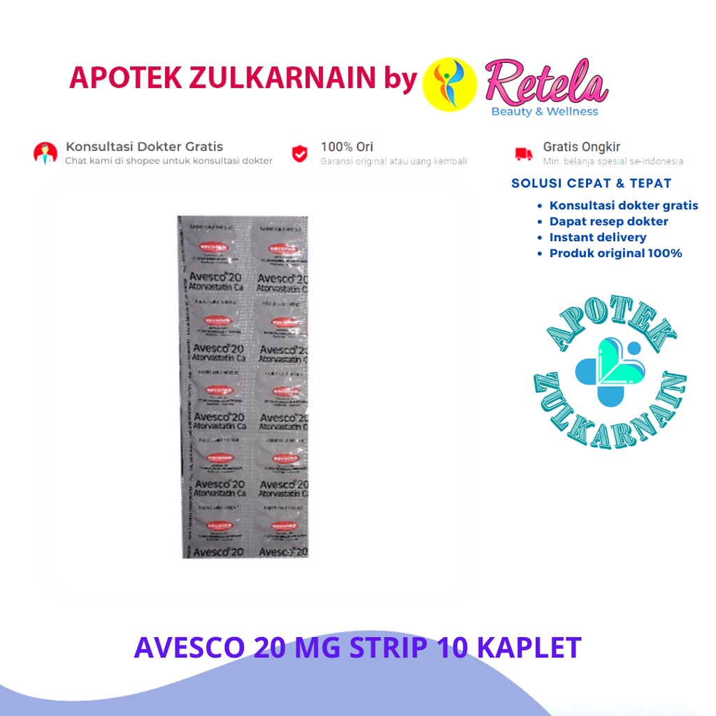Jual AVESCO 20MG KAP 30`S | Shopee Indonesia