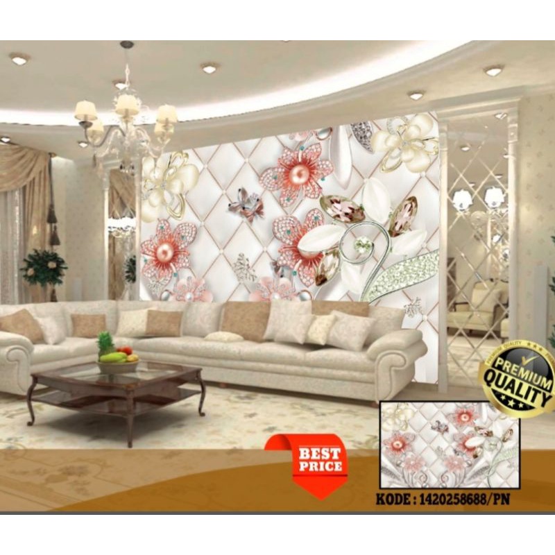Jual Wallpaper Dinding Bunga 3D | Wallpaper Custom Bunga | Shopee Indonesia
