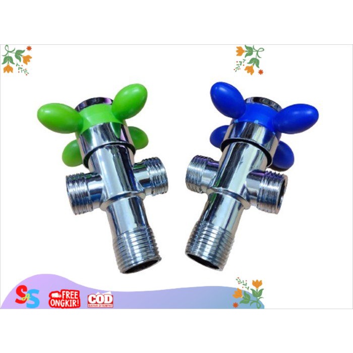 Jual Kran Shower T Kamar Mandi Stop Keran Bidet Angle Valve Kran ...