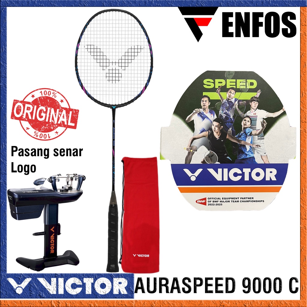 Jual RAKET VICTOR AURASPEED 9000 C ARS 9000C BADMINTON | Shopee Indonesia