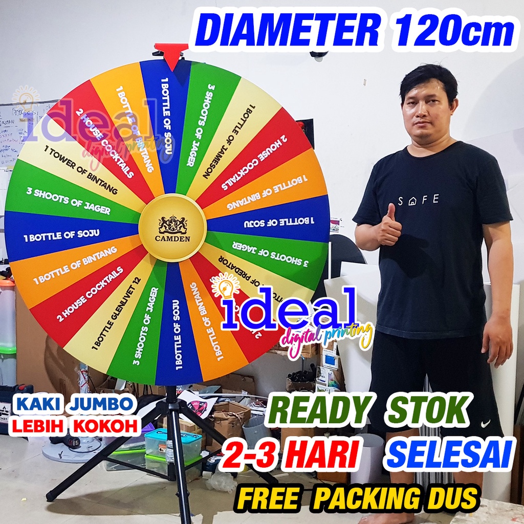 Jual Roda undian 120 cm / roda keberuntungan / wheel of fortune / Roda ...