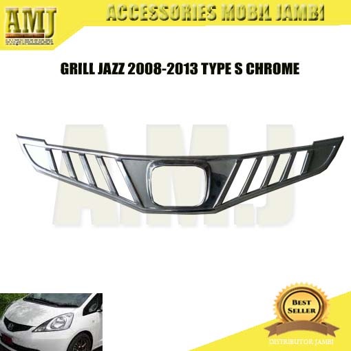 Jual GRILL HONDA JAZZ 2008-2013 CHROME TYPE S (PCS) | Shopee Indonesia
