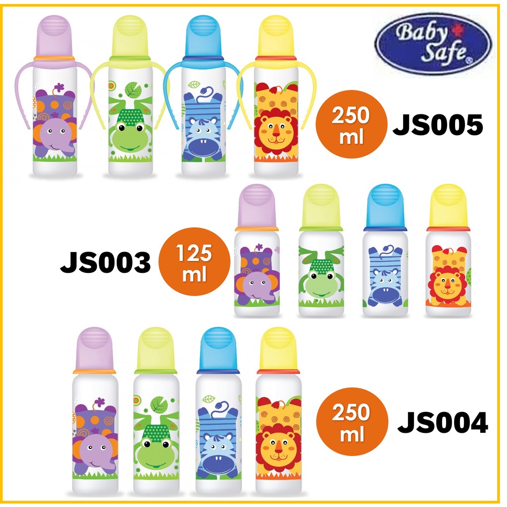 Jual BOTOL SUSU BABY SAFE 125 ml 250 ml / BOTOL DOT BABY SAFE JS003 ...