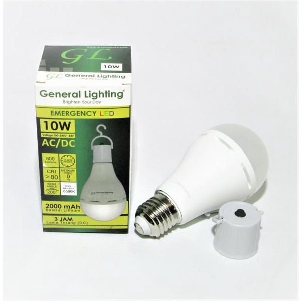 Jual Lampu led bulb bohlam emergency magic General Lighting 10 watt ...