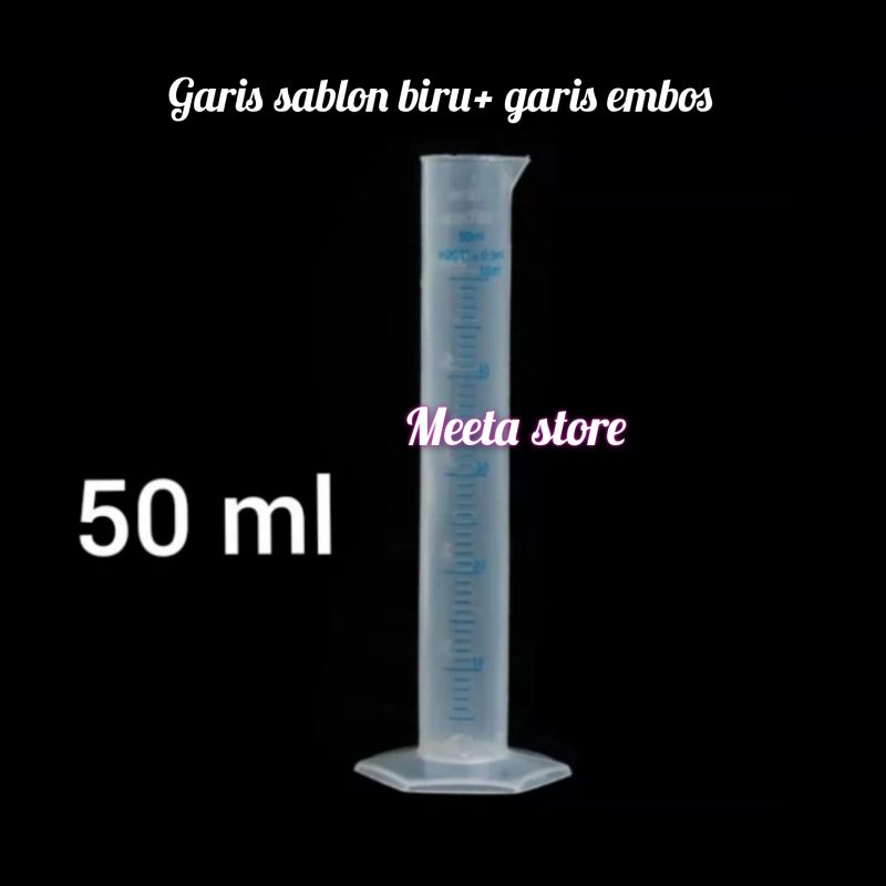 Jual gelas ukur tabung 50 ml/gelas ukur plastik 50 ml | Shopee Indonesia