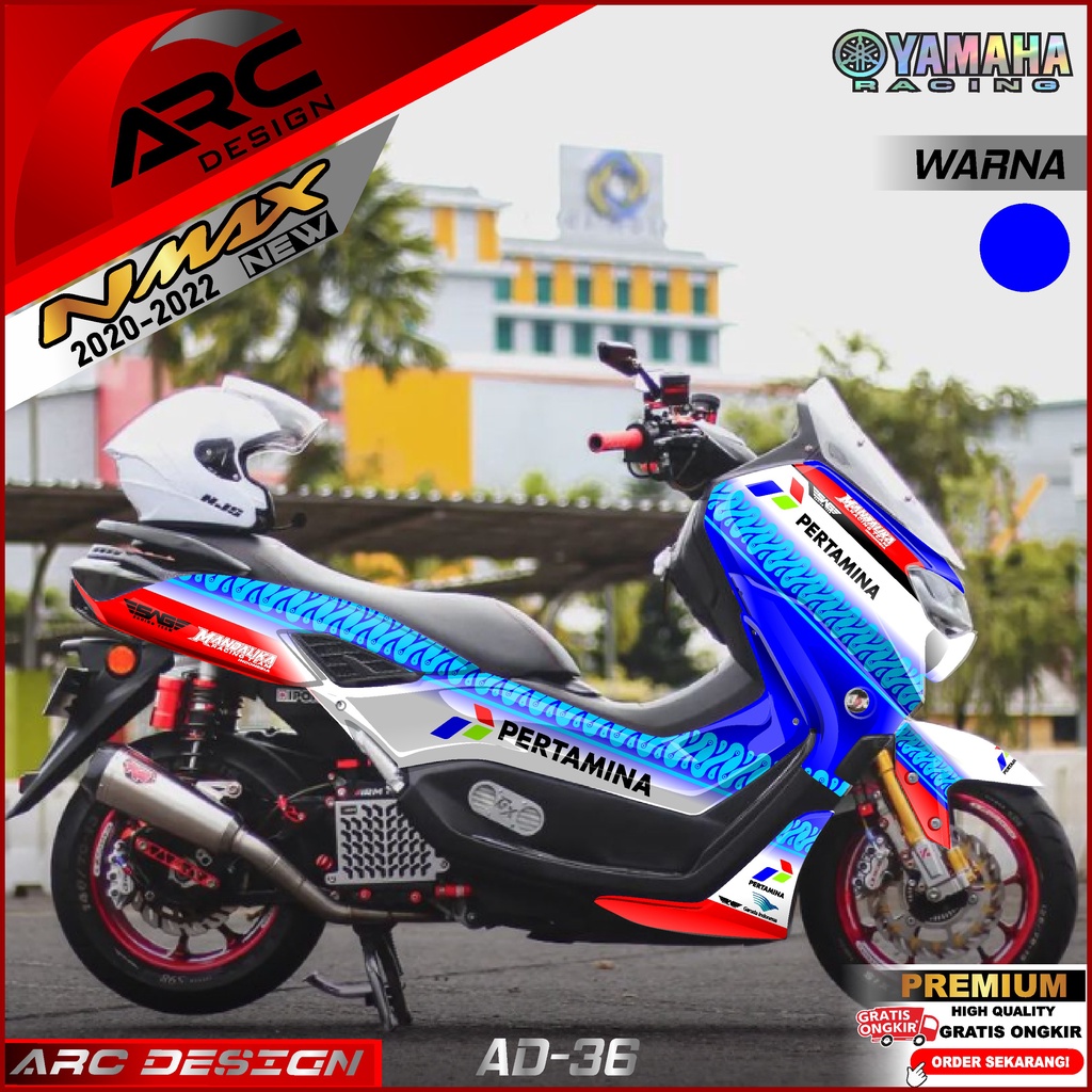 Jual (COD) Terbaru Decal Sticker Variasi Skotlet Yamaha Nmax 155 New ...