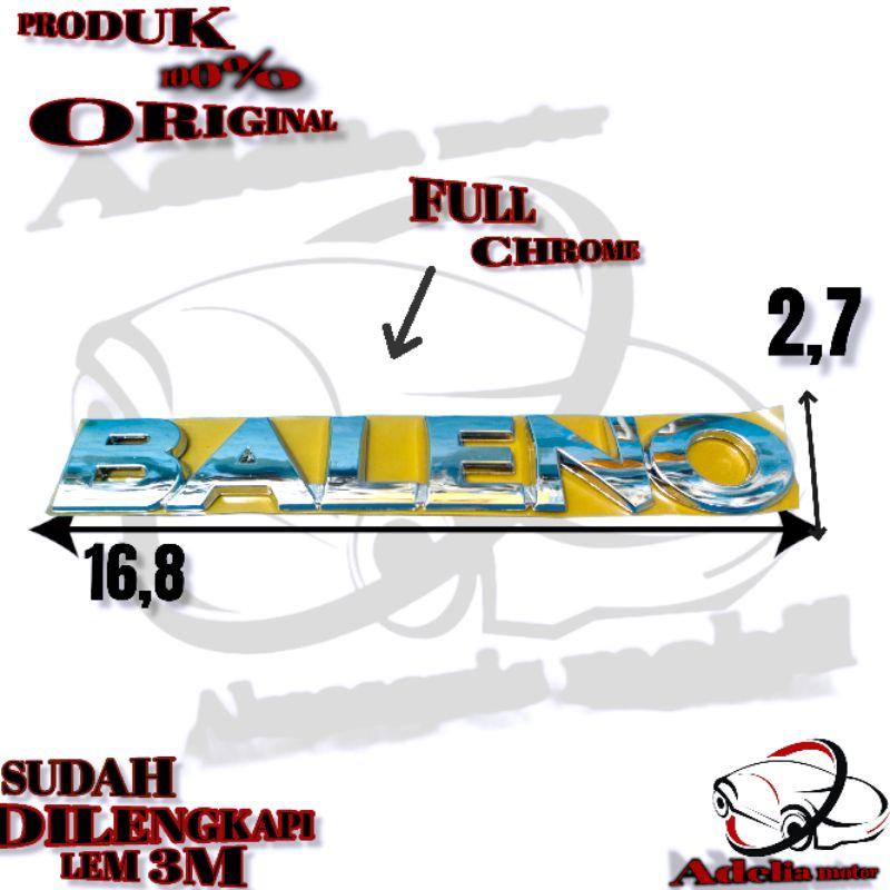 Jual Emblem Baleno tulisan Baleno bacaan Baleno Huruf Baleno original ...