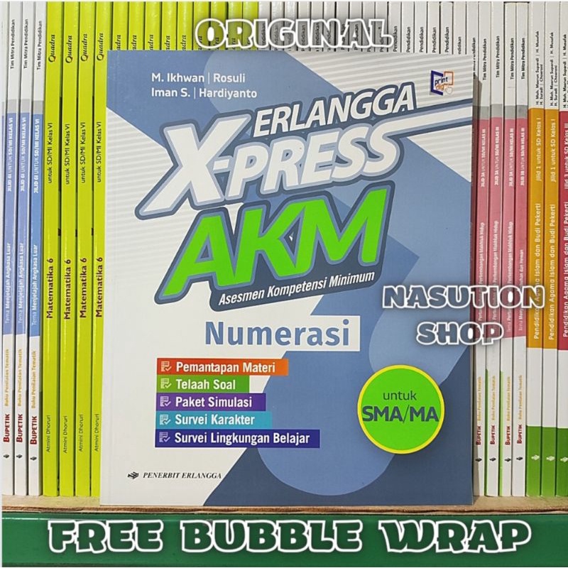 Jual Buku Xpress AKM Untuk SD SMP SMA SMK Erlangga Literasi Membaca dan Numerasi | Shopee Indonesia