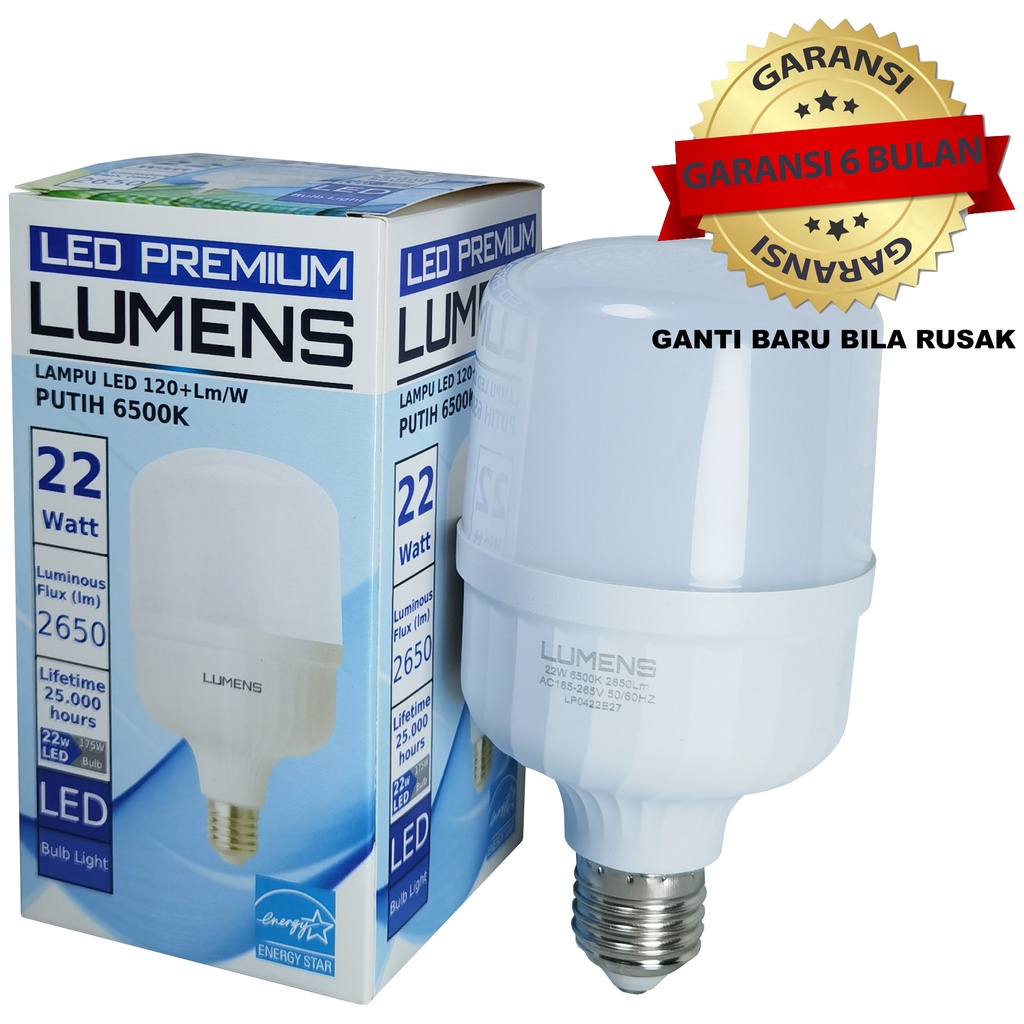 Jual Lampu LED LUMENS 22w 22 watt 22watt putih TERANG MURAH GROSIR, 115 ...