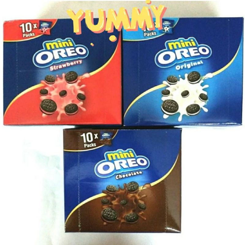 Jual oreo mini biskuit sachet | 1 box isi 10 sachet | Shopee Indonesia