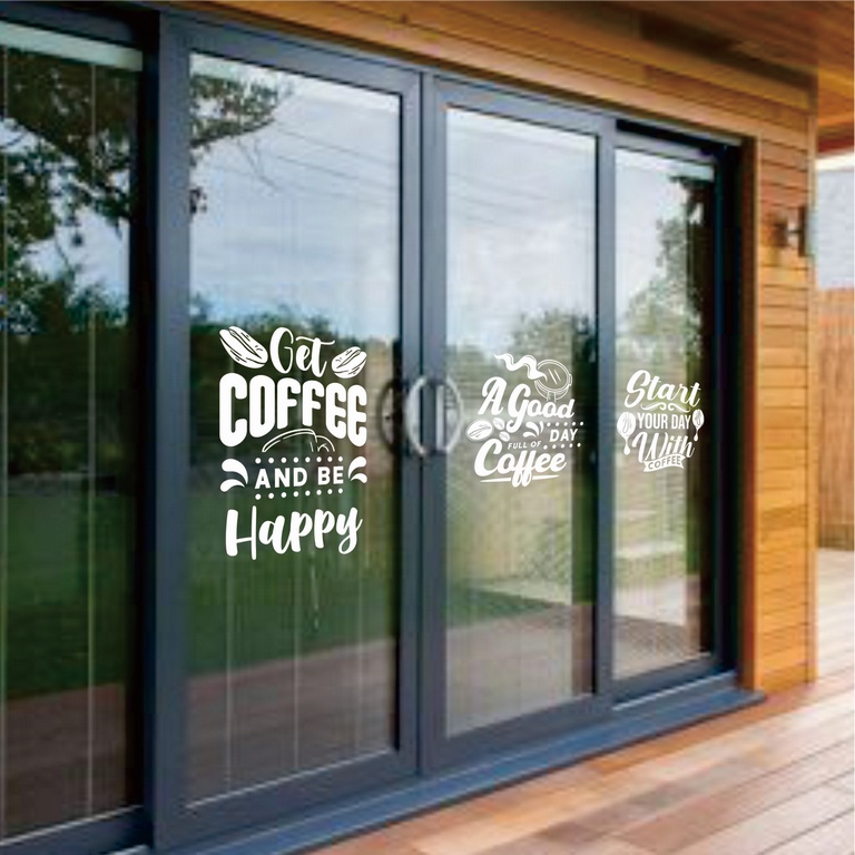Jual Sticker Stiker Kaca Dinding Cafe Coffeshop Resto Kafe Kopi Resto ...