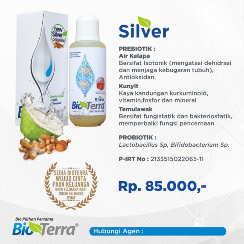 Jual Bioterra Silver | Biotera Herbal Probiotik 250 ml | Shopee Indonesia