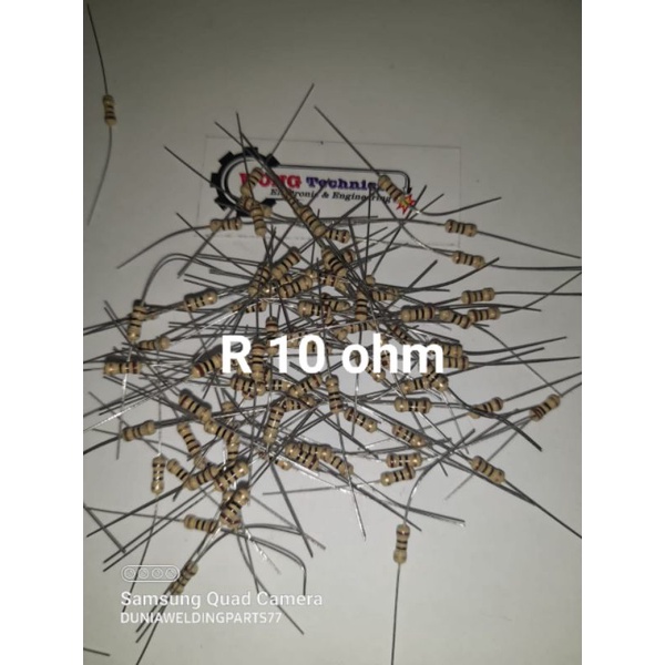 Jual RESISTOR 10 ohm (5% 1/4watt) | Shopee Indonesia