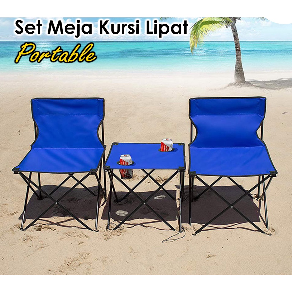 Jual Set Meja dan Kursi Lipat Outdoor Camping Table` Meja Lipat Outdoor ...