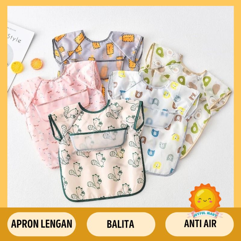 Jual Celemek Makan Apron Lengan Pendek Bayi Anak | Shopee Indonesia