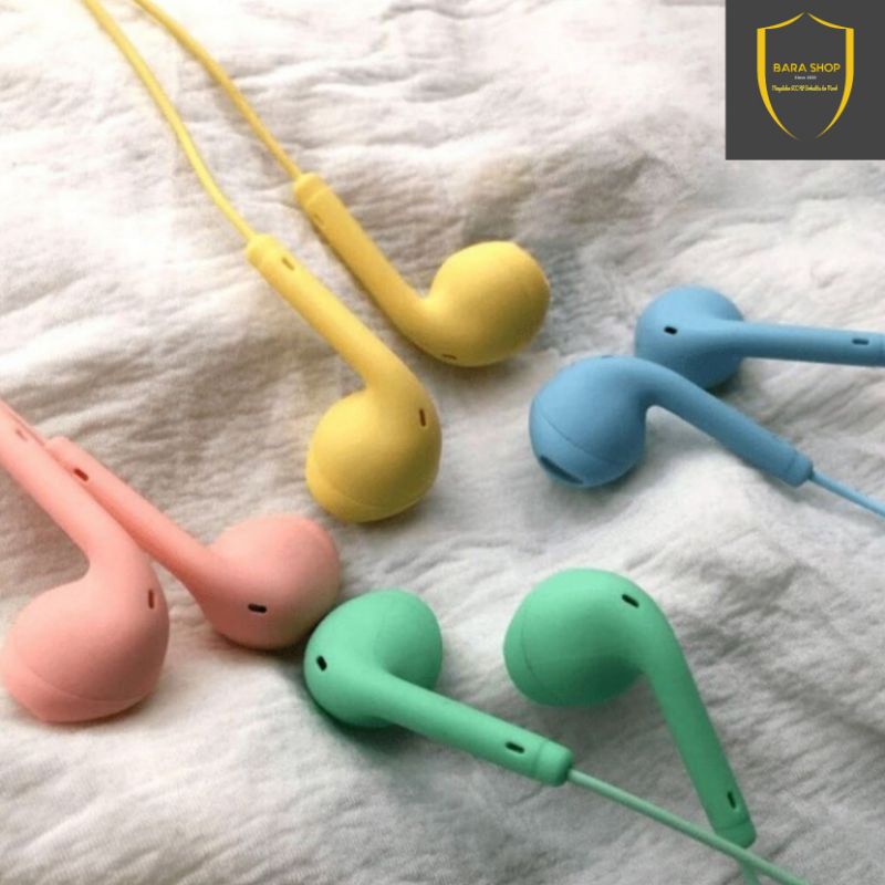 Jual Headset / Handsfree U19 Macaron Hifi Extra Bass Matte full Colour ...
