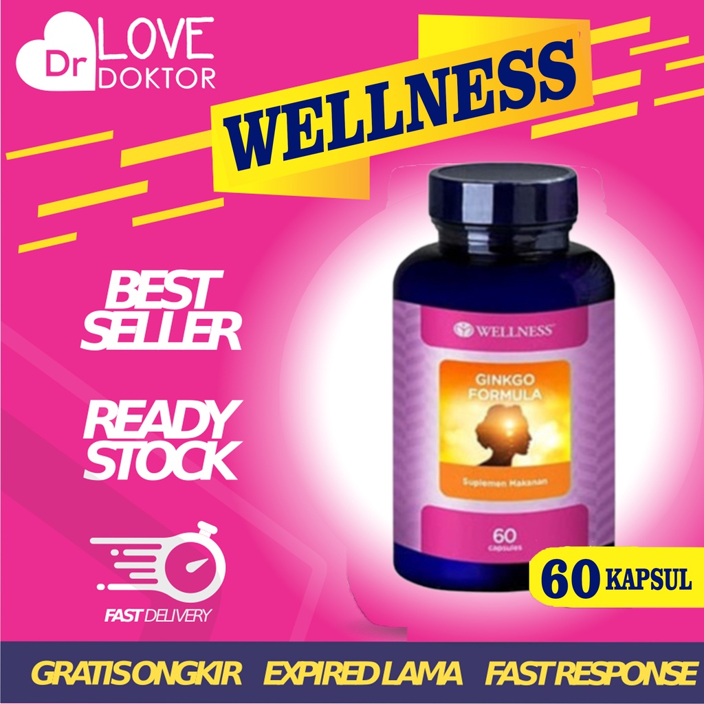 Jual WELLNESS GINKGO GINKO GINGKO GINGO BILOBA FORMULA VITAMIN DAYA ...