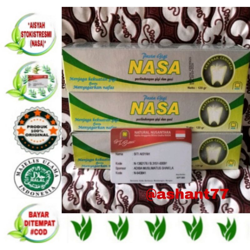 Jual Pasta Gigi Nasa perlindungan gigi dan gusi odol Nasa | Shopee ...
