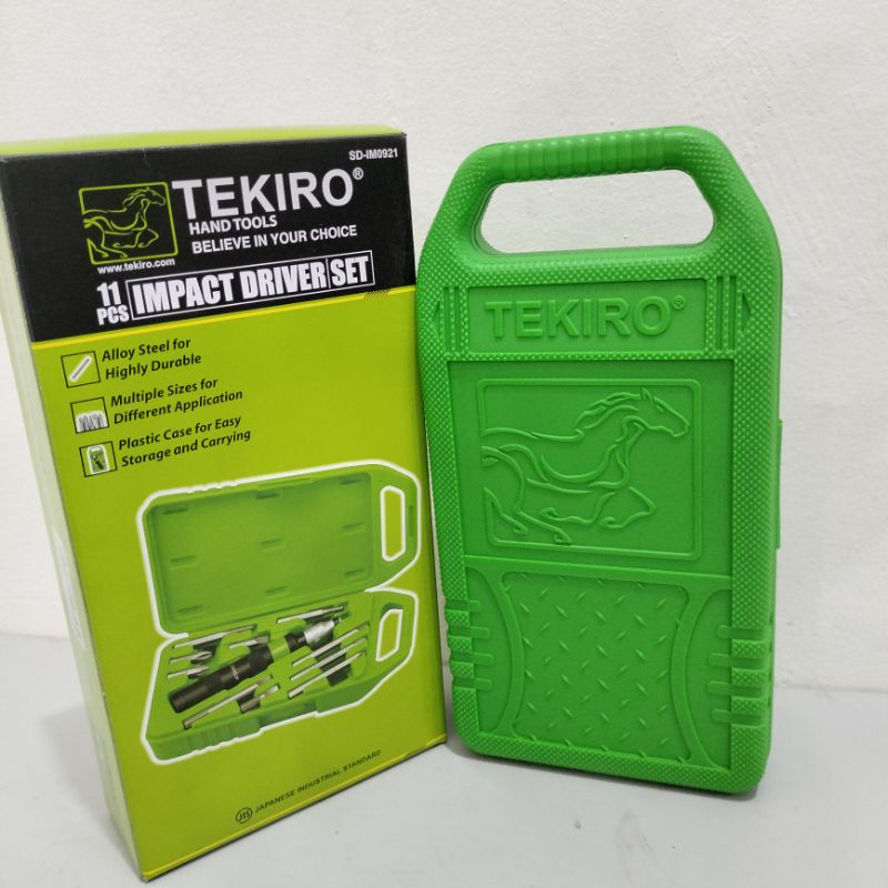 Jual Obeng Ketok SET TEKIRO 11pcs /5pcs //Impact Drive Set TEKIRO Box ...
