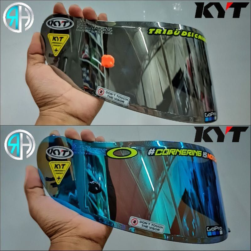 Jual Flat visor pnp helm kyt rc-7/kyt r10/kyt k2r/mds viktori kaca raibow-plangi(GMA) | Shopee ...