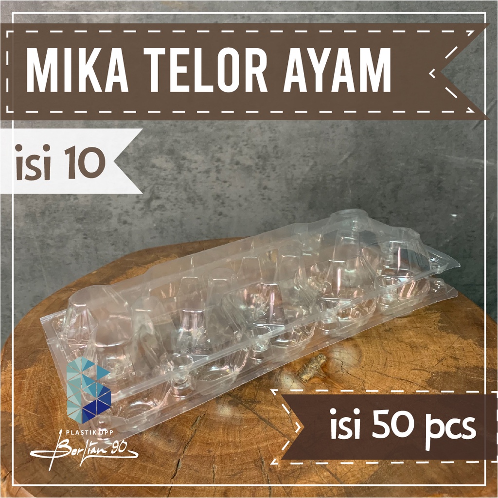 Jual Mika Tray Telor Ayam Isi 10 / Mika Telur Ayam Dengan Pengunci ...