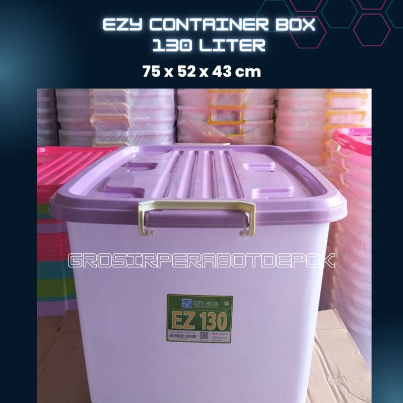 Jual EZY CONTAINER BOX CB 130 LITER/KONTENER BOX/KONTAINER BOX/ TEMPAT ...