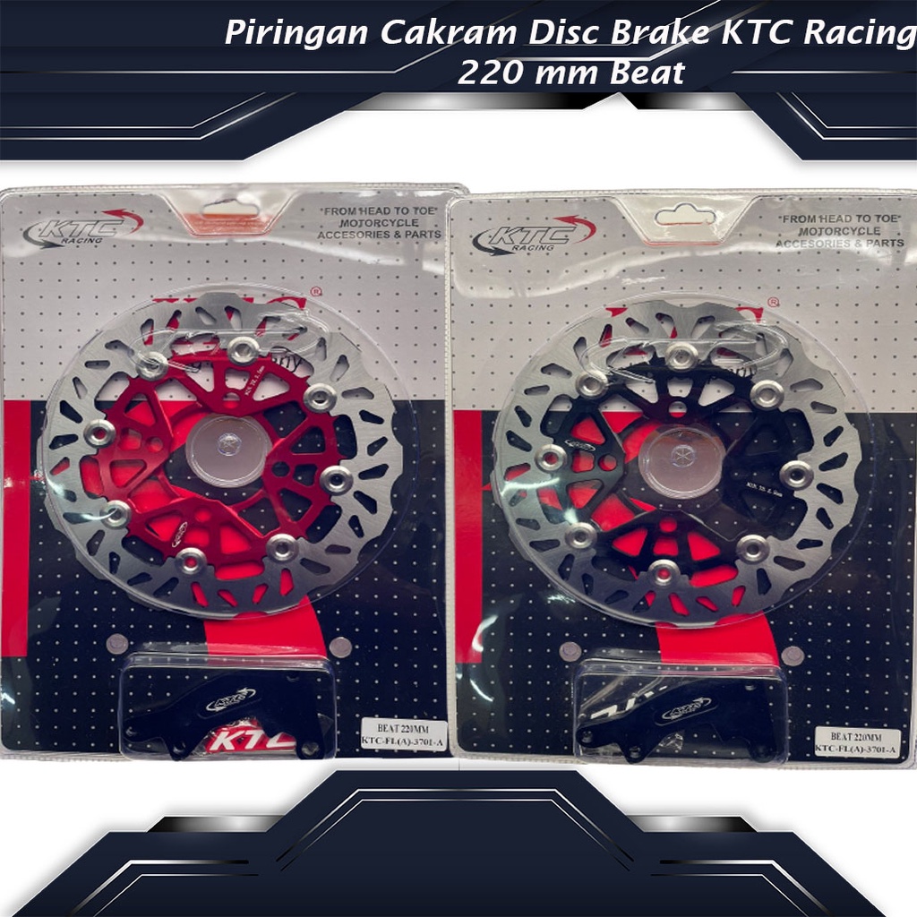 Jual Disk piringan cakram depan KTC Racing Bulat dan Gerigi Honda beat ...