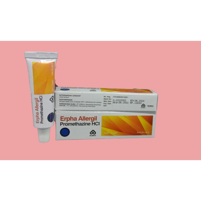 Jual ERPHA ALLERGIL KRIM 5GR (PROMETHAZINE) | Shopee Indonesia