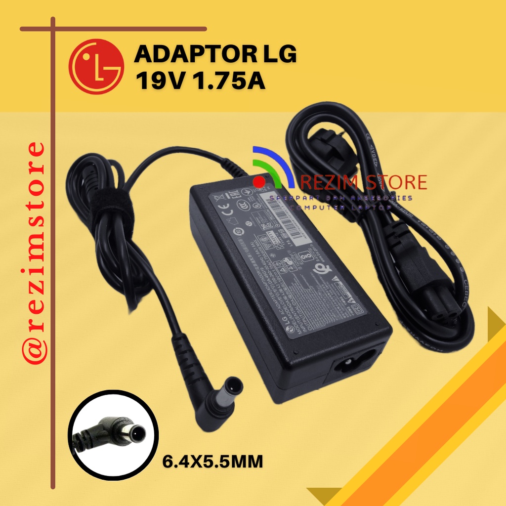 Jual Adaptor TV LG Dan Monitor LCD LED LG 19V 1.7A Pin Jarum LG E1642CA ...