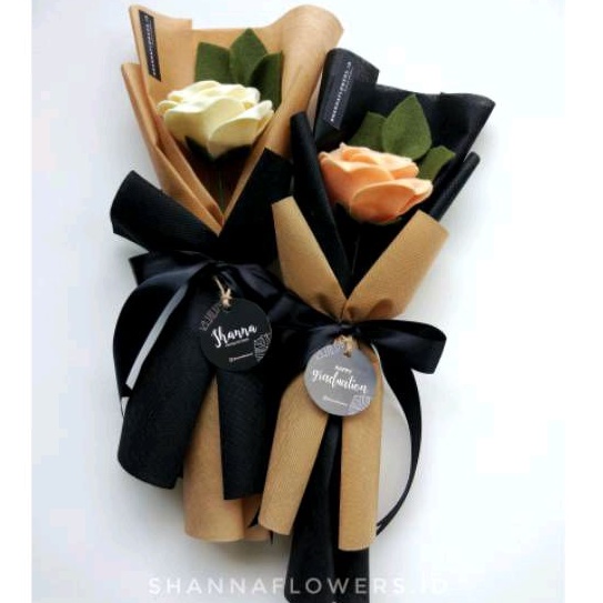 Jual BUKET BUNGA FLANEL MAWAR 1 TANGKAI BUNGA PALSU BUKET BUNGA KOREA ...