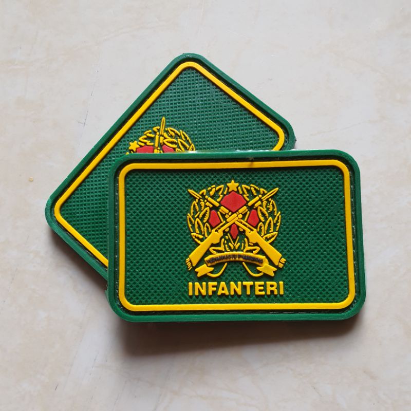 Jual patch rubber logo infanteri - tni ad - tempelan emblem karet ...