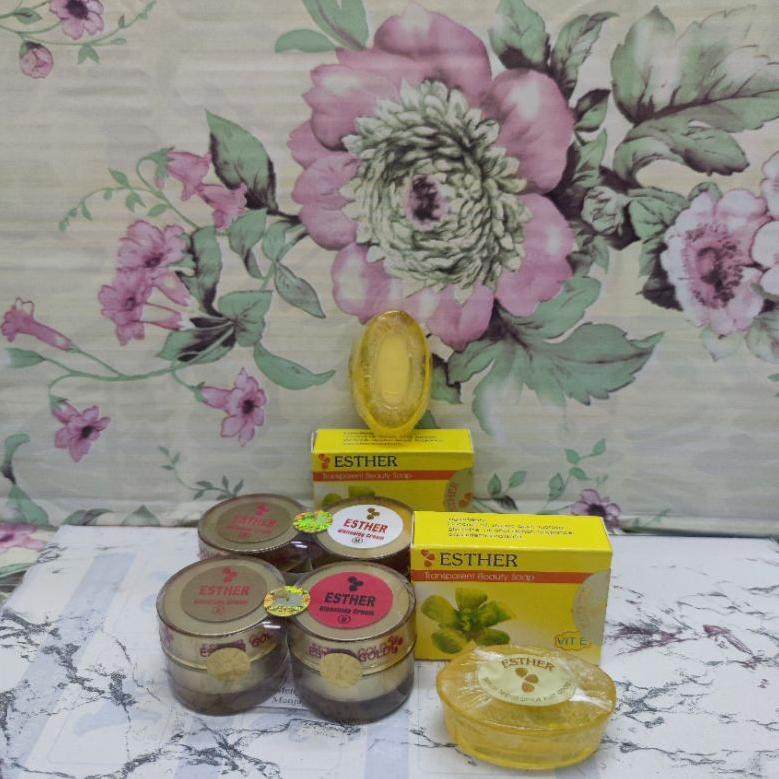 Jual zgs44 CREAM ESTHER KACA SET , ESTHER GOLD, ESTHER WHITENING ...