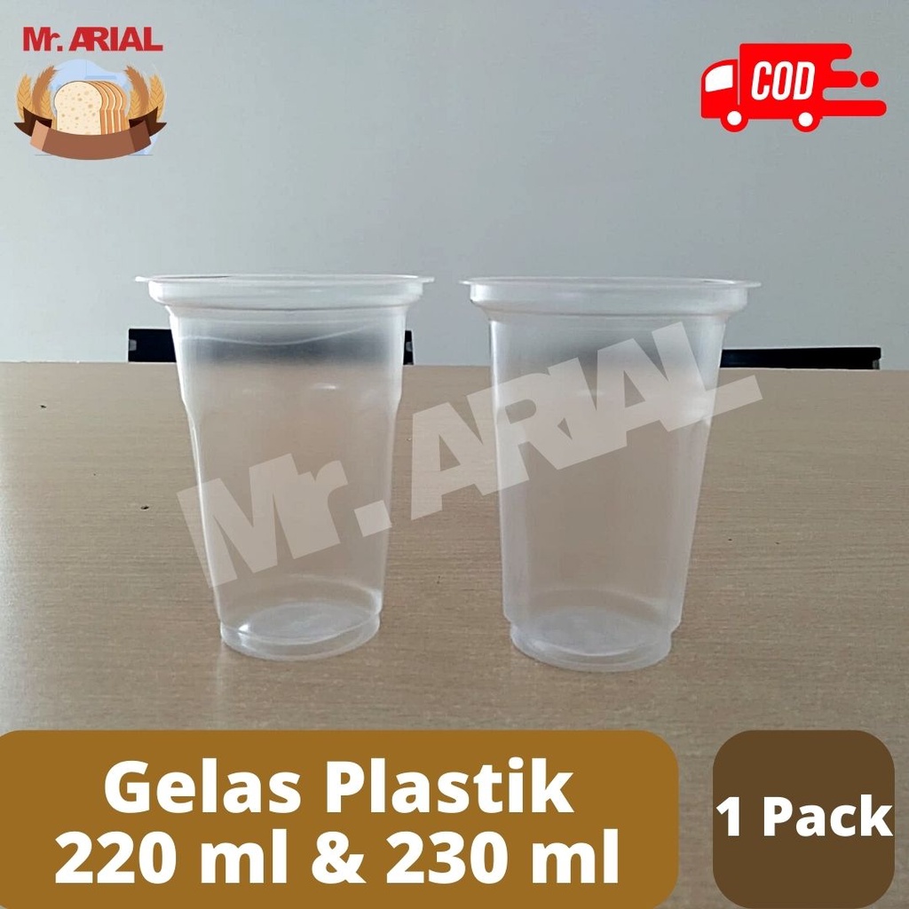 Jual Gelas Plastik Aqua 220ML & 230ML /Cup PP 220 &230 / Gelas Kopi / Gelas Sirup | Shopee Indonesia