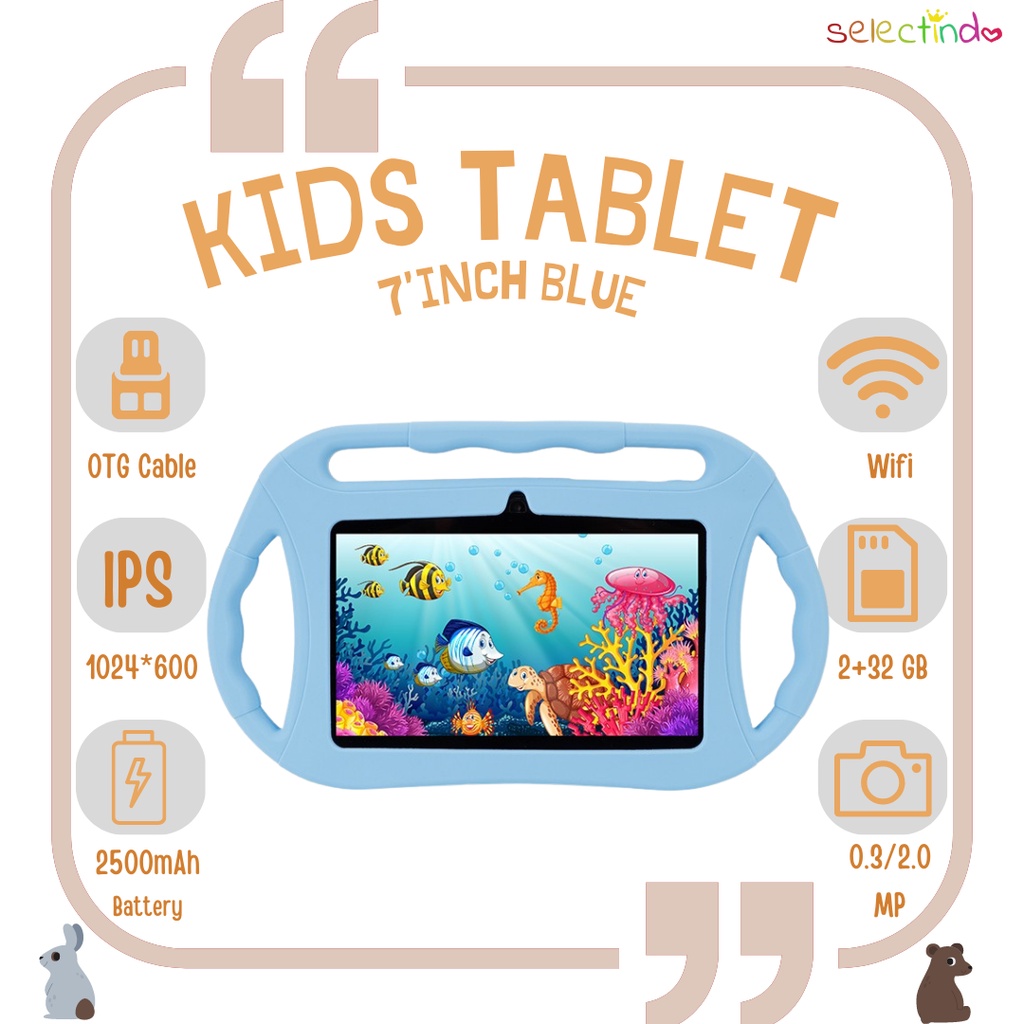 Jual [Real Memory] Atomu Tablet Anak 7 Inch / Kids Tablet Android ...