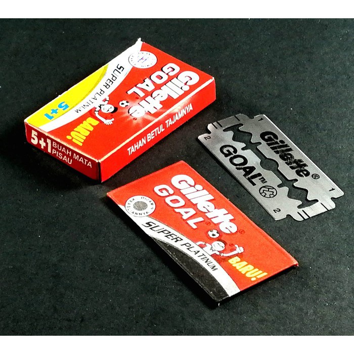 Jual JEJE Silet Cukur Gillette Goal Merah Original 5pcs Ber Hologram ...